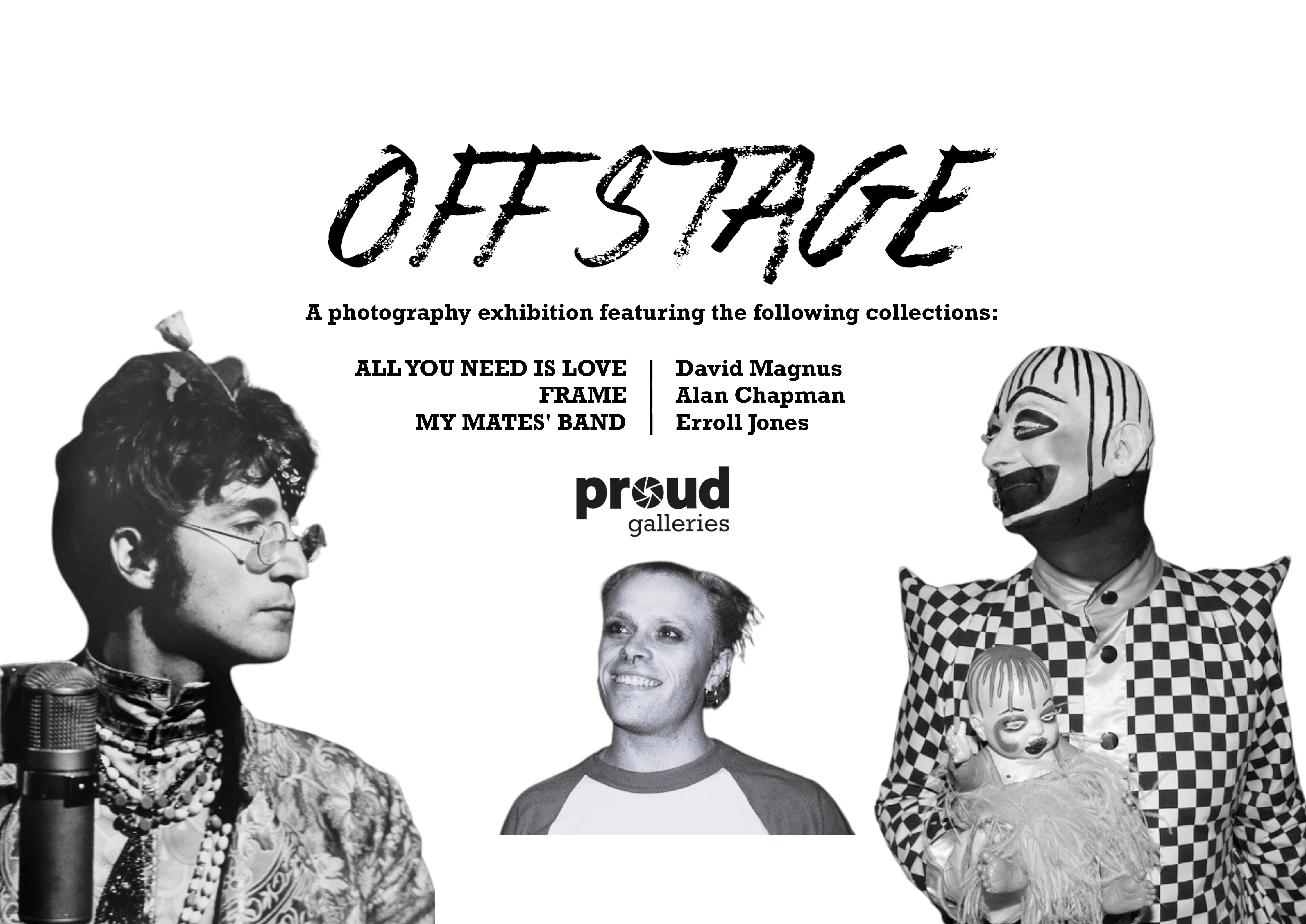 PROUD GALLERIES PRESENTS OFF STAGE FEATURING THE WORK OF ALAN CHAPMAN ...