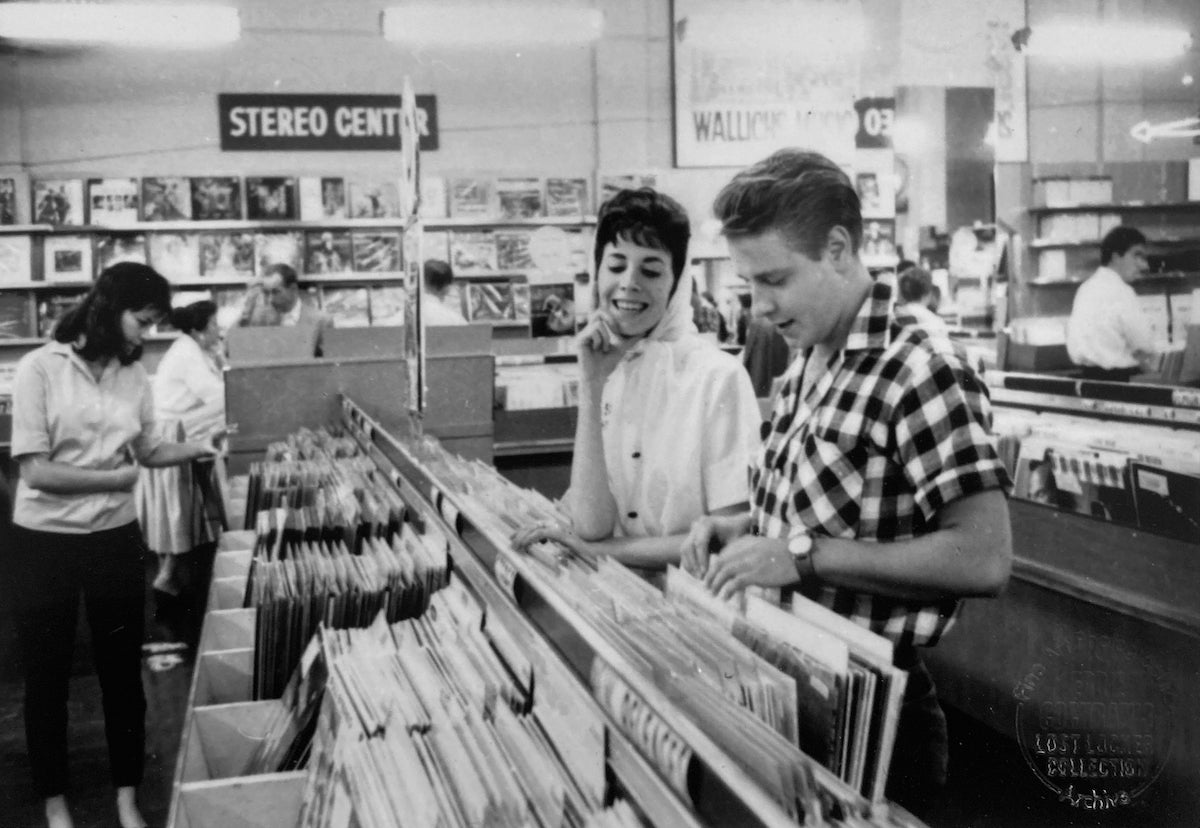 Eddie Cochran, Sharon Sheeley, ‘At Wallichs Music City’ © Eddie Cochran ...